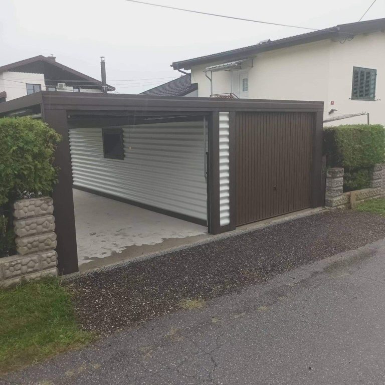 Garaža z nadstreškom in vrtno lopo (praktična rešitev) - Gradnja in obnova